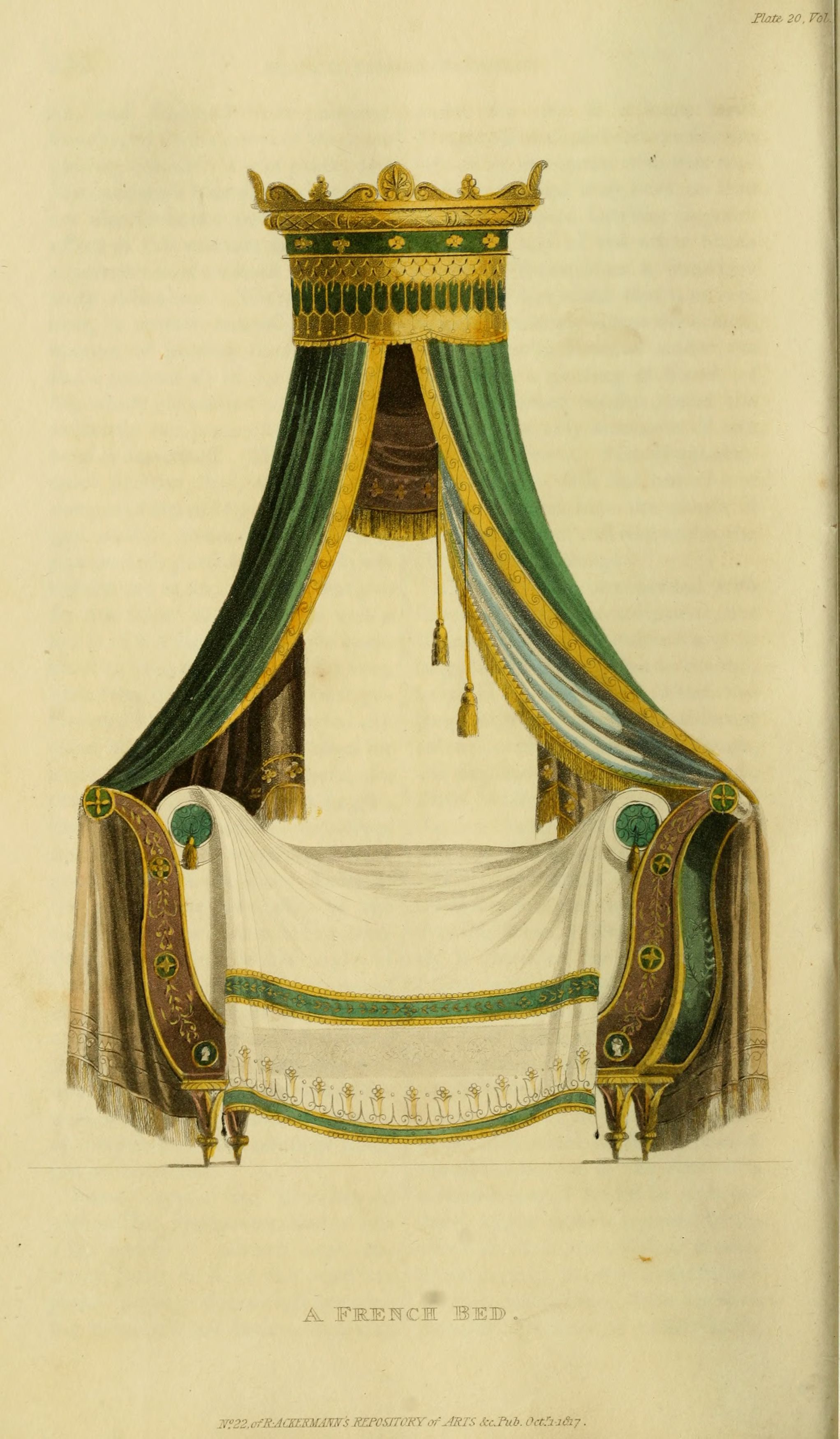 Regency Era Furniture: Beds and Mattresses - Bianca White Writes